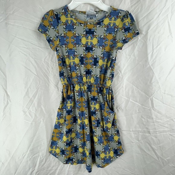 LuLaRoe | Dresses | Lularoe Girls Mae Dress Disney Donald Duck Size 8 ...